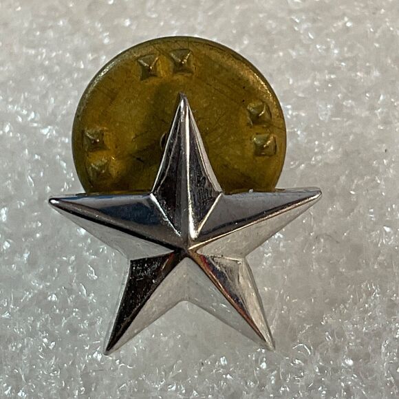 Other | Vintage Us Army Sterling Silver 5 Point Star 14 Pin ...